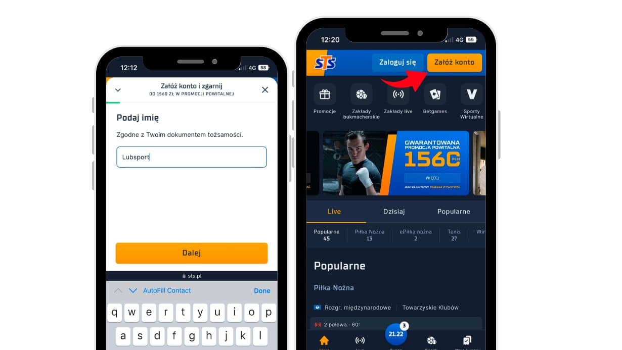STS aplikacja mobilna - pobierz na Android lub iOS