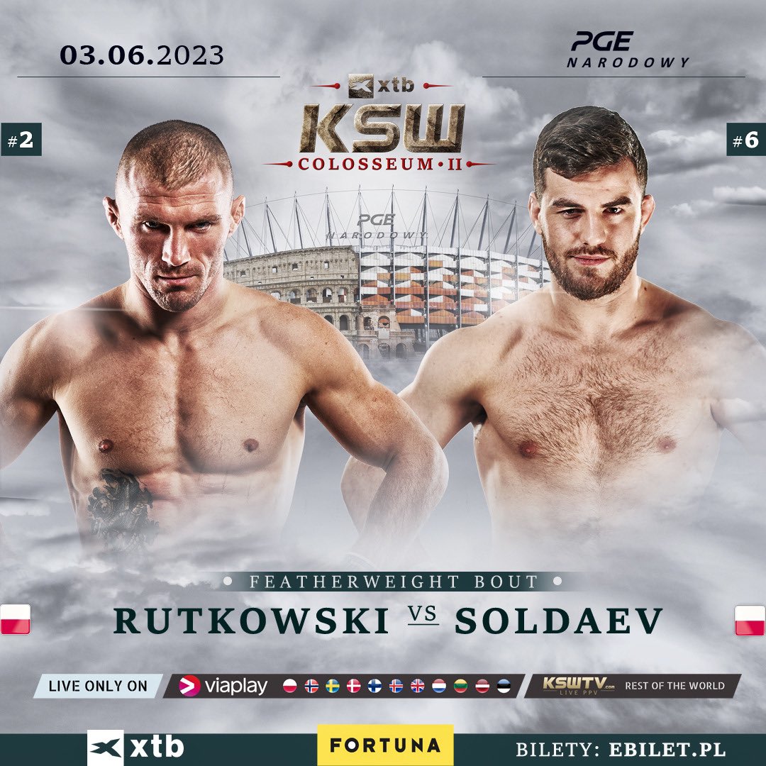 Daniel Rutkowski vs Adam Soldaev na gali XTB KSW Colosseum 2