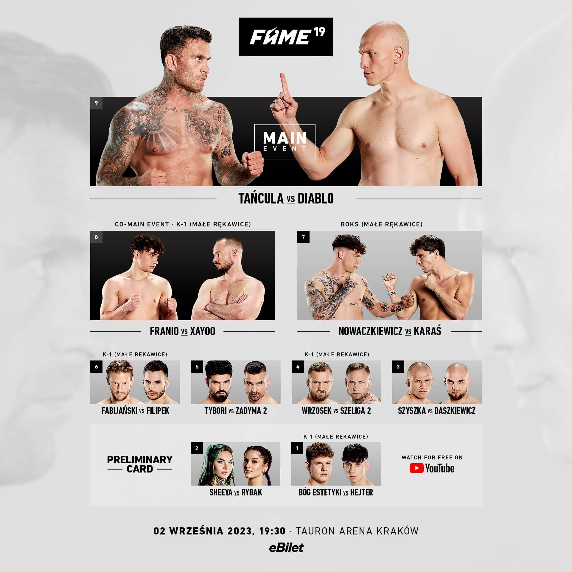 Fame MMA 19 karta walk - kto walczy na gali? (02.09.2023)
